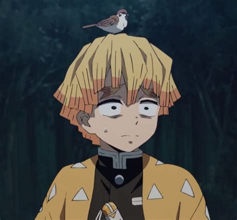 Scared Zenitsu Anime Main Characters Character Design