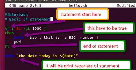 Bash Script 5 If Them Statement Linux