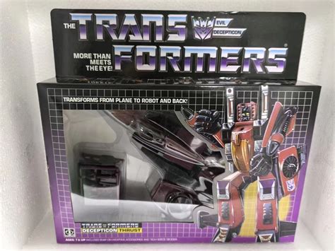 Transformer Toy G1 Reissue Decepticon Thrust Ko New With Box