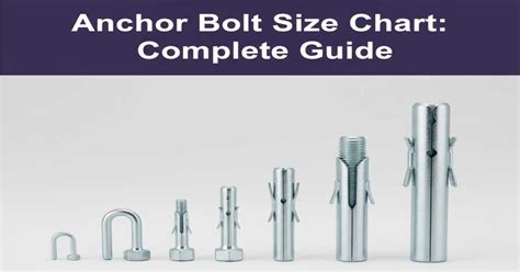 Anchor Bolt Size Chart Complete Guide 2025 Pdf Mech Forged