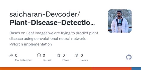 Github Saicharan Devcoderplant Disease Detection 1 Bases On Leaf