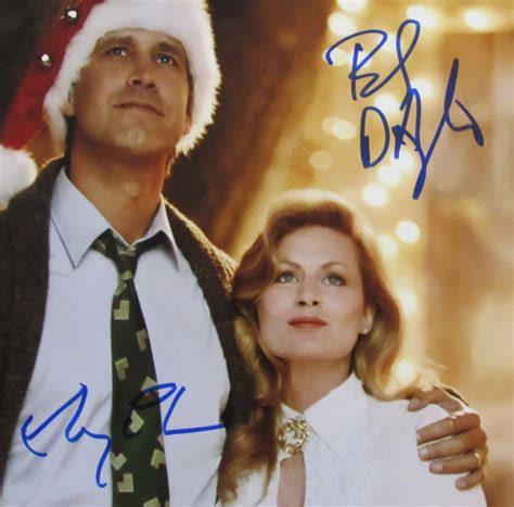 Chevy Chase And Beverly Dangelo Signed National Lampoons Christmas