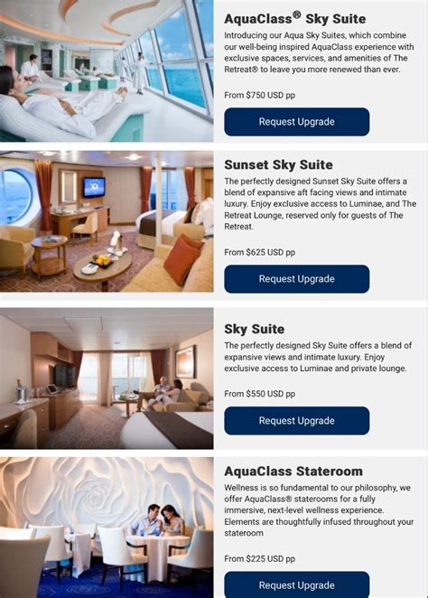 Moveup From Sunset Concierge Celebrity Cruises Cruise Critic