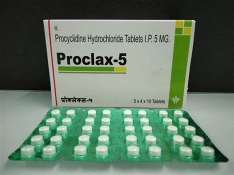 Procyclidine 5mg Tablets At ₹ 20stripe Procyclidine Hcl Tablets In