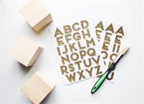 DIY PROJECT Personalised Wooden Name Blocks Tutorial Treasure Every Moment