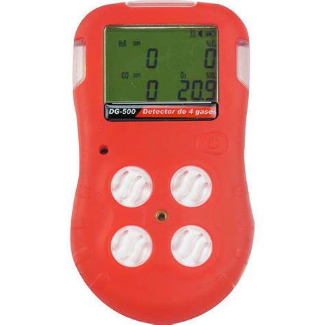 Detector 4 Gases Multigás Com Função Explosimetro Monóxido Com Certificado Rbc Dg 500