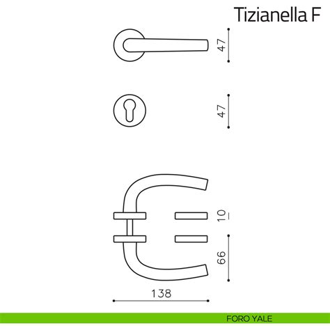 Maniglia Porta Interna Tizianella F Olivari • Maniglie Design