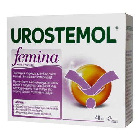 Urostemol Femina Kemény Kapsz 40x Patikatt Patika Egy Kattintásra