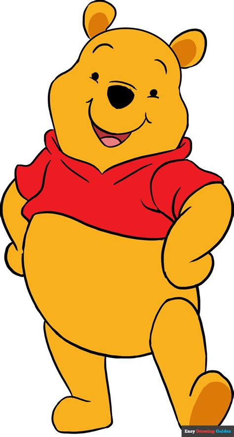 How To Draw Winnie The Pooh Easy Drawing Of Cartoon Character Weenie