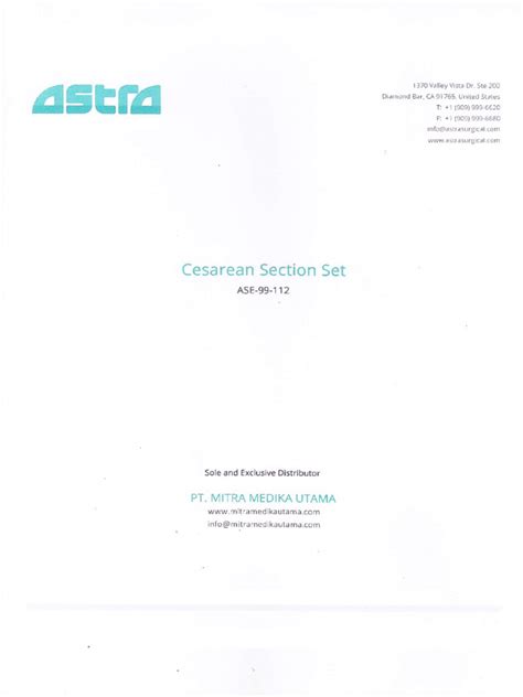 Brosur Cesarean Section Set Pdf