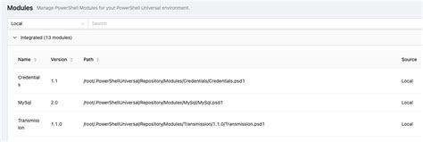 problem using module where it works on dashboards but not inside scripts powershell universal
