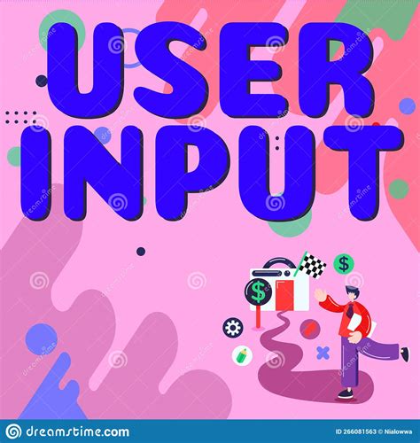Hand Writing Sign User Input Word For Any Information Or Data That Is