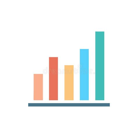 simple bar chart icon for quick data analysis stock illustration