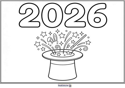2026 Coloring Pages Free Printable Pdf