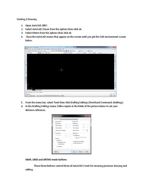 Snap Grid And Ortho Mode Buttons Pdf