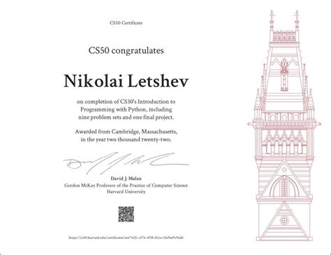 Nikolai Letshev On Linkedin Python Cs50p Cs50 Thisiscs50