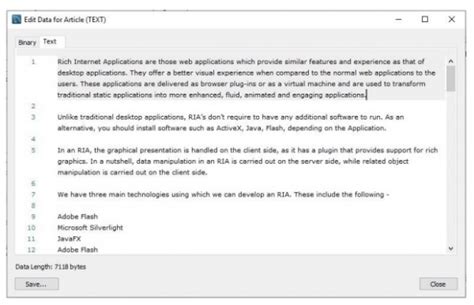 Write An Jdbc Example For Inserting Value For Clob Data Type Into A Table