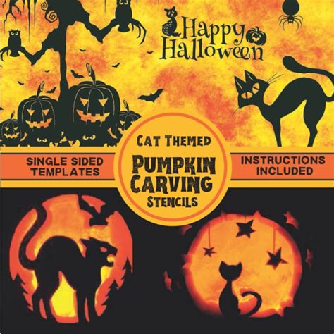 Printable Cat Pumpkin Carving Stencils Printable Stencils