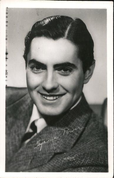 Tyrone Powell Actors Postcard