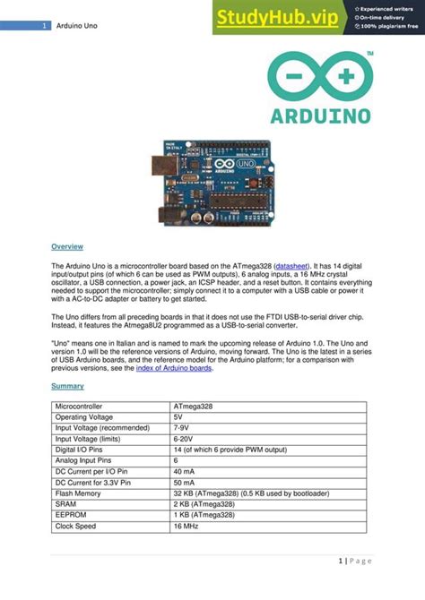 Arduino Uno Pdf