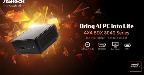 Asrock анонсувала перші міні ПК із процесорами Amd Ryzen 8040u