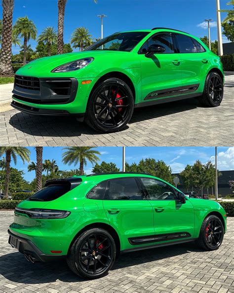 New Macan Gts In Python Green On Campus Champion Porsche