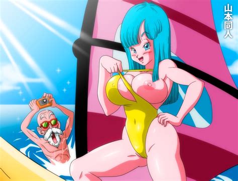 Muten Roushi And Maron Dragon Ball And 1 More Drawn By Yamamoto