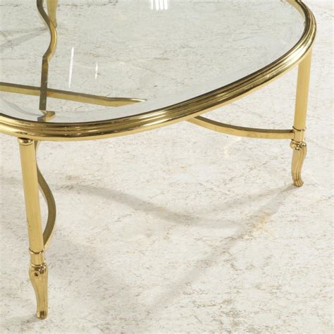Brass Glass Top Coffee Table Everything But The House