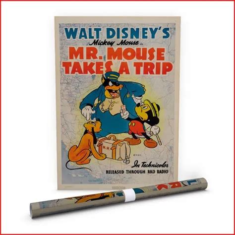 Poster Mickey Mouse Mr Mouse Takes A Trip 1940 40x60cm Envío Gratis