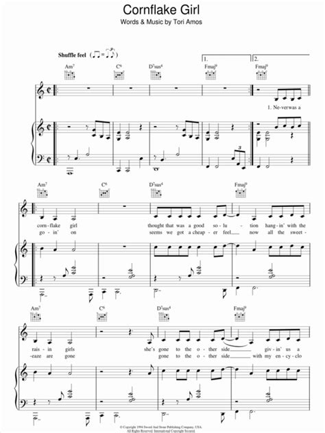 Cornflakes Girl Pdf