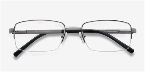 Axis Rectangle Gunmetal Glasses For Men Eyebuydirect