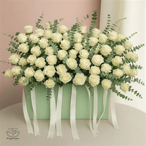 سفارش آنلاین باکس گل بله برون خرید سبد گل بله برون موگه فلاور