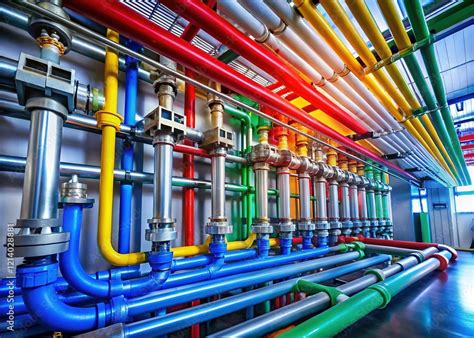Stock Illustration „color Coded Piping System Identification Chart