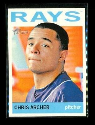 2013 Topps Heritage Baseball Trading Card 411 Chris Archer Tampa Bay