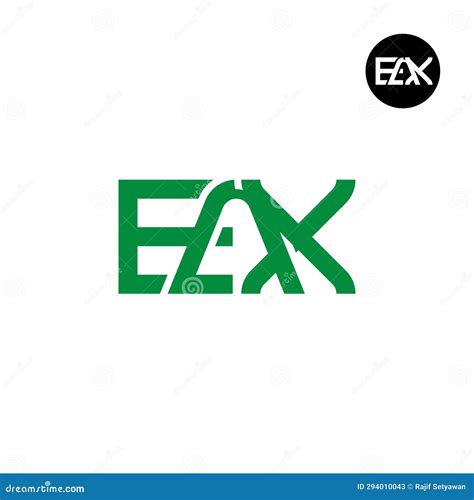 Letter Eax Monogram Logo Design Stock Vector Illustration Of Names Letters 294010043