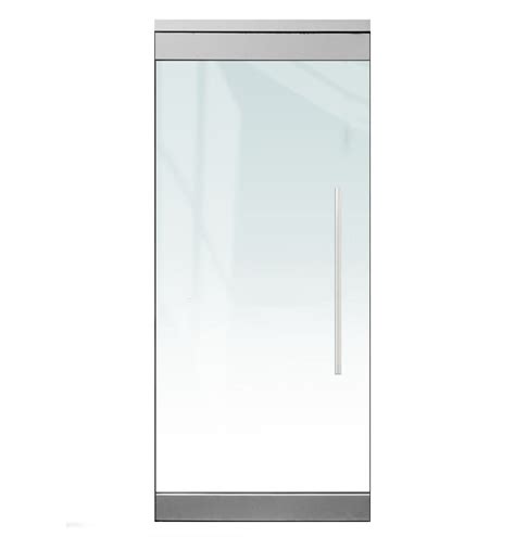 Alumitrex Herculite P Single Glass Door 4 In Square Top And Bottom