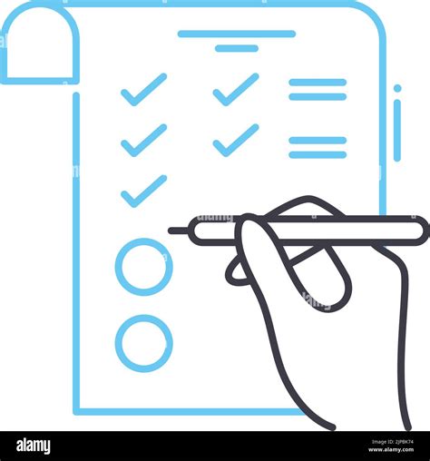 Tests Line Icon Outline Symbol Vector Illustration Concept Sign