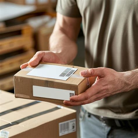 A Detailed View Of A Shipping Label With Customer And Delivery Information Premium Ai