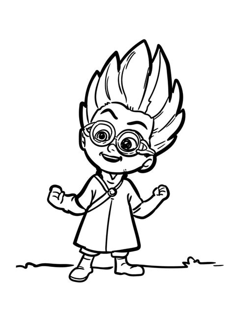Romeo The Scientist Pj Masks Coloring Page