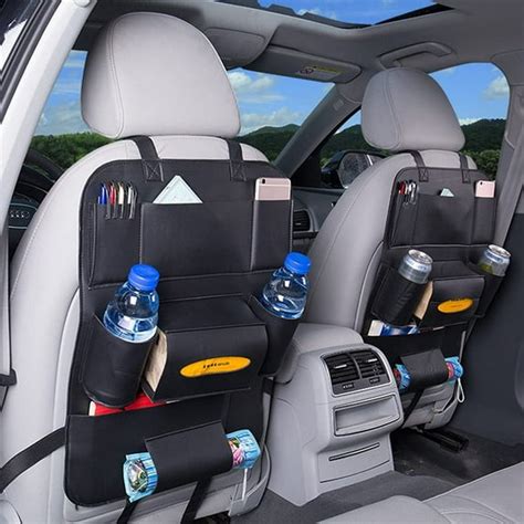 Pu Leather Car Backseat Organizer Car Seat Back Organizer Car Seat