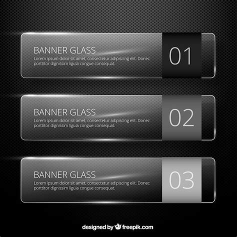 Glass Header Vectors And Illustrations For Free Download