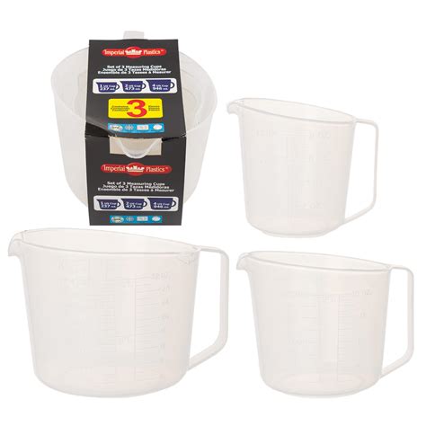 Wholesale Imperial Plastics 3pc Measuring Cups