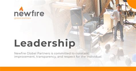 Leadership Newfire Global Partners Top Industry Experts