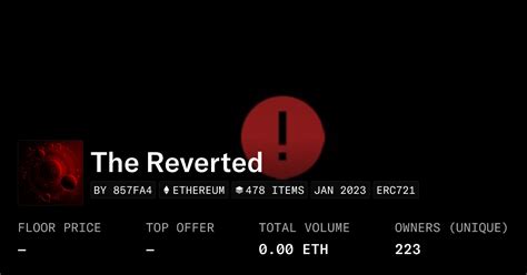 The Reverted Collection Opensea