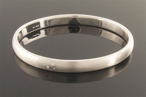 Silver Bangles With Stones