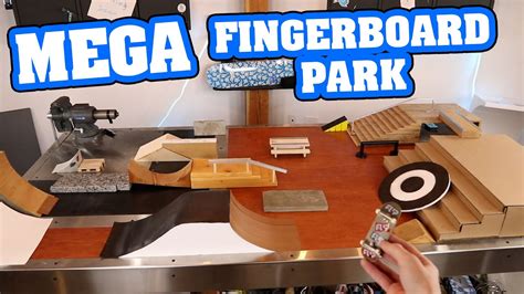 I Made A Fingerboard Park Out Of All My Ramps Youtube