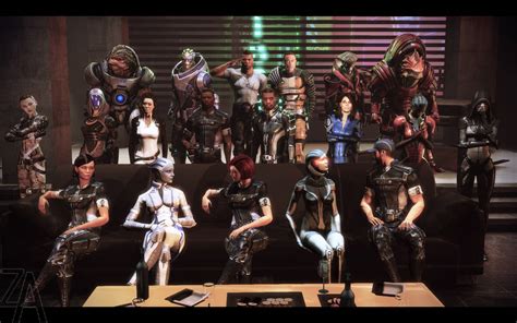 Mass Effect 3 Citadel Dlc Perfect Group Photo By Zhenixer On Deviantart