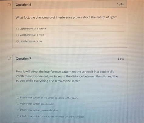Solved D Question 6 1 Pts What Fact The Phenomena Of