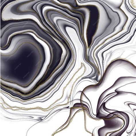 Wolpeper Fluido Ouro Preto Vetor Premium