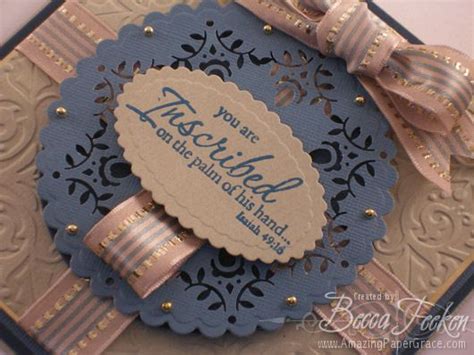 His Hand New Cuttlebug Embossing Folder Lace Tree Cardmaking